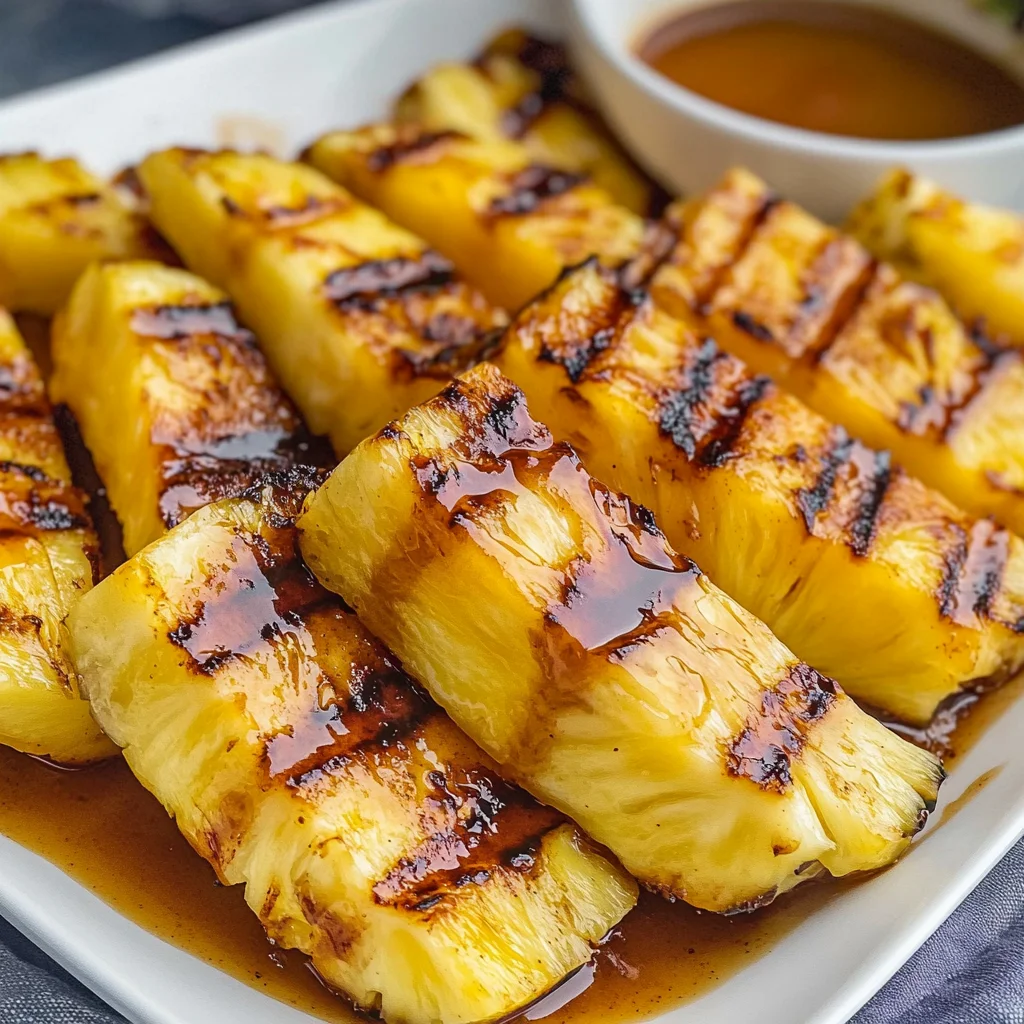 Grilled Pinapple with Cinnamon Honey Drizzle: Irresistible Summer Treat